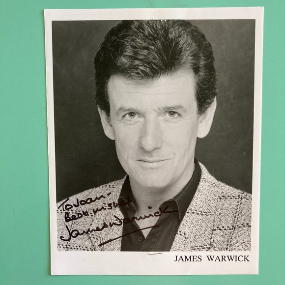 Autograph | Other | James Warwick Bw Signed Inscribed Photo 8x Noel Gertie 1998 Bay Street ...